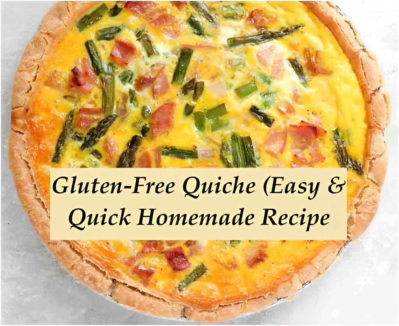 Easy & Perfect, Buttery Gluten-Free Quiche Homemade Recipe: - sharpinn